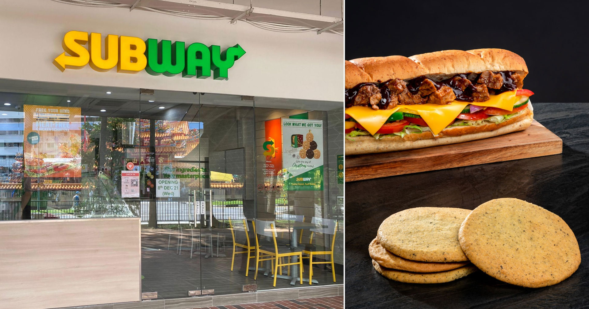 Subway S’pore makes Peach Oolong Cookie with actual tea leaves from S$1 ...
