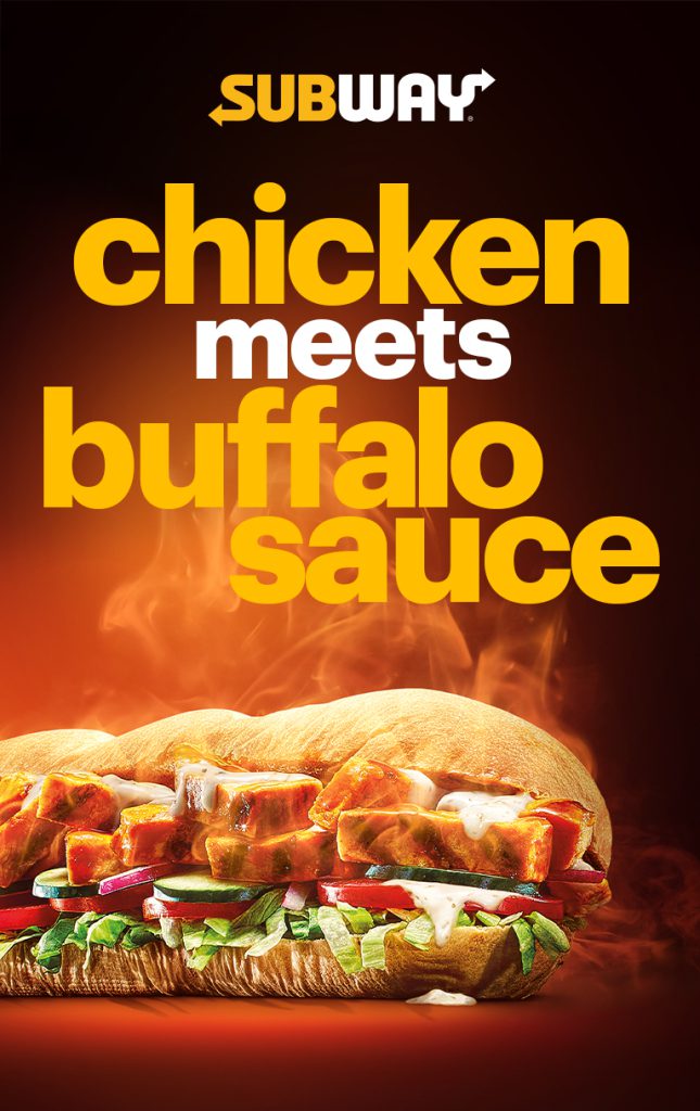 Eat Fresh Feel Good - Spicy Buffalo Chicken Ranch - Subway Singapore